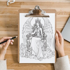 Dreamy Fairy Girls: 25 Page Coloring Book for Adults and Children ...