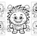Happy Monsters Coloring Pages - 50 Unique Happy, Lovable, Friendly ...