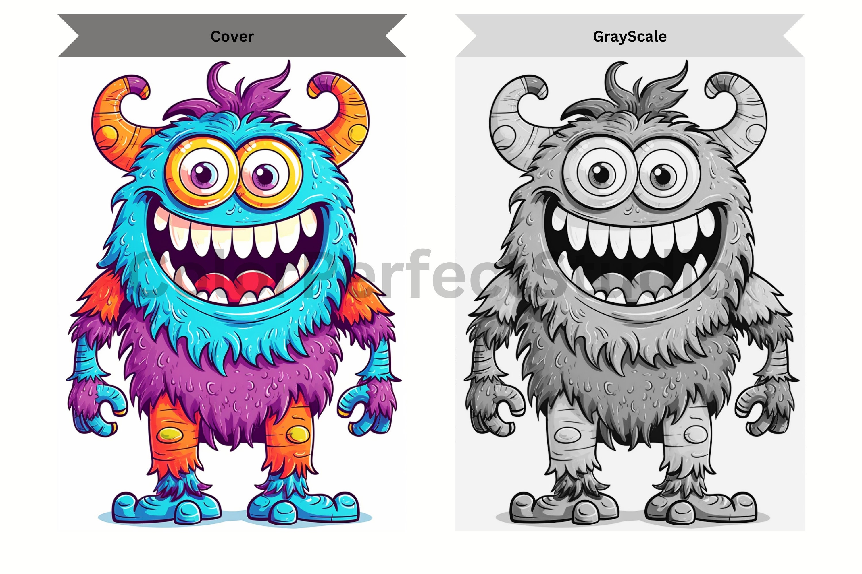 Happy Monsters Coloring Pages 50 Unique Happy, Lovable, Friendly ...