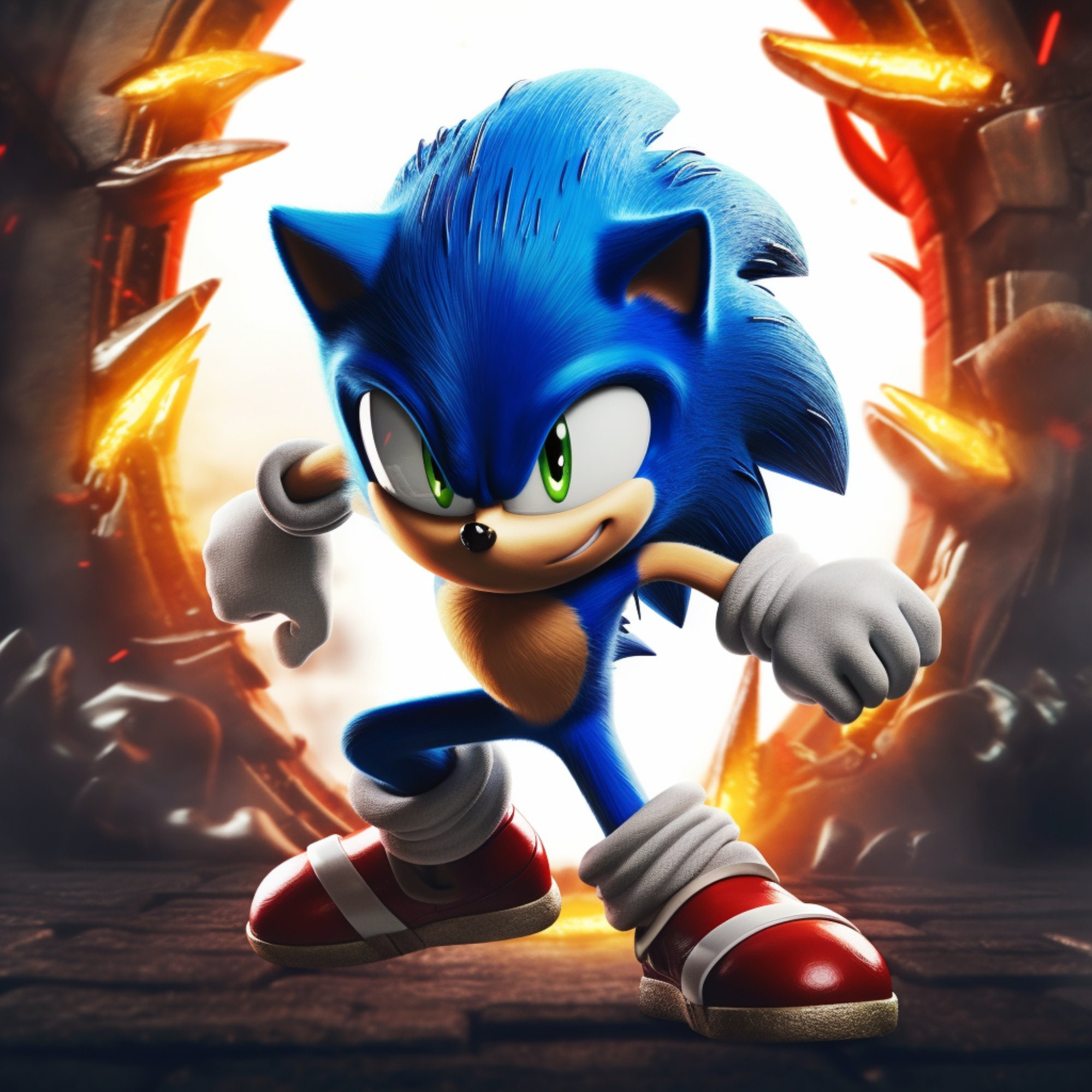 Sonic the Printable Hedgehog Poster Wall Art Home Decor Instant ...