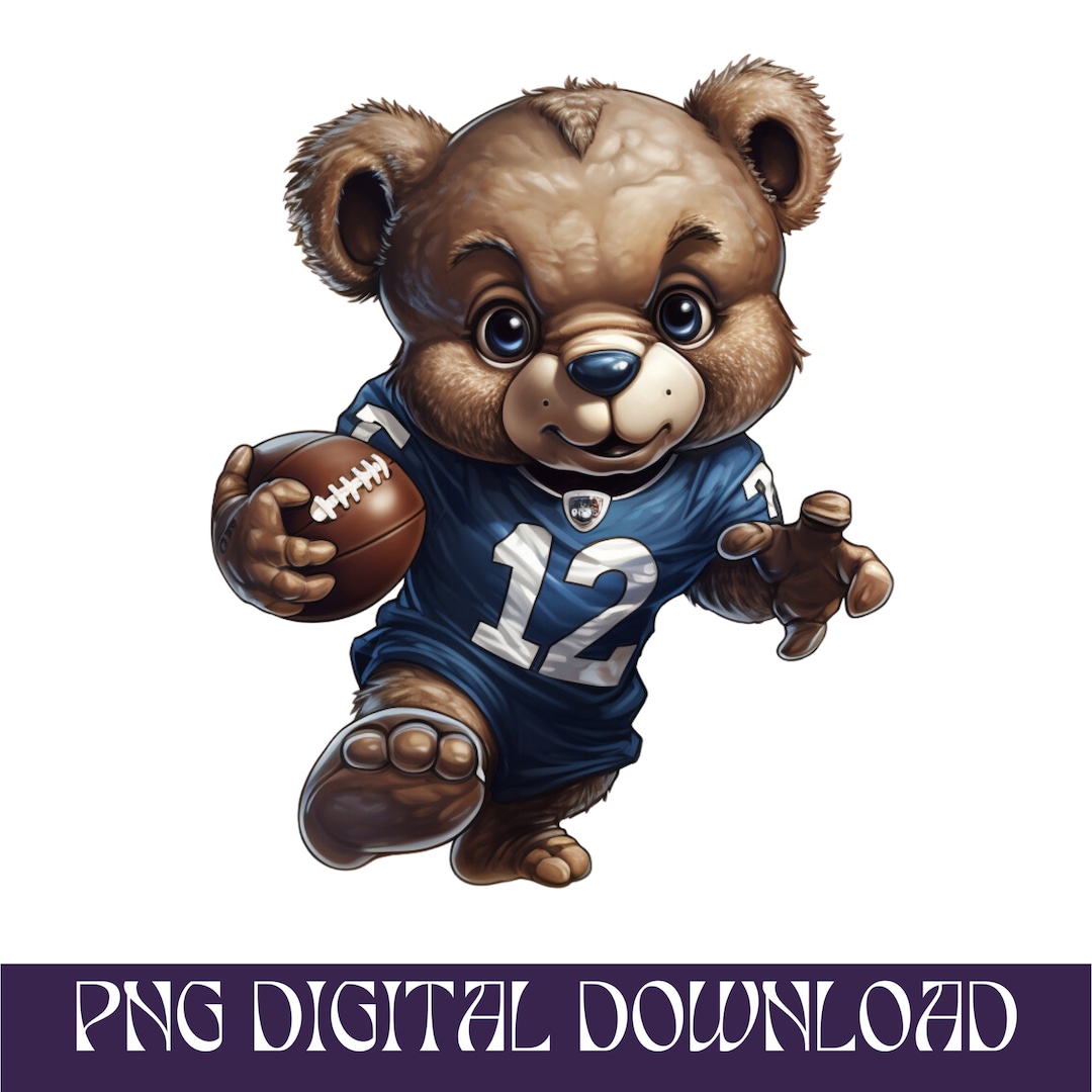Cartoon Teddy Bear Png Football Hip Hop Money Hustler Svg Instant ...