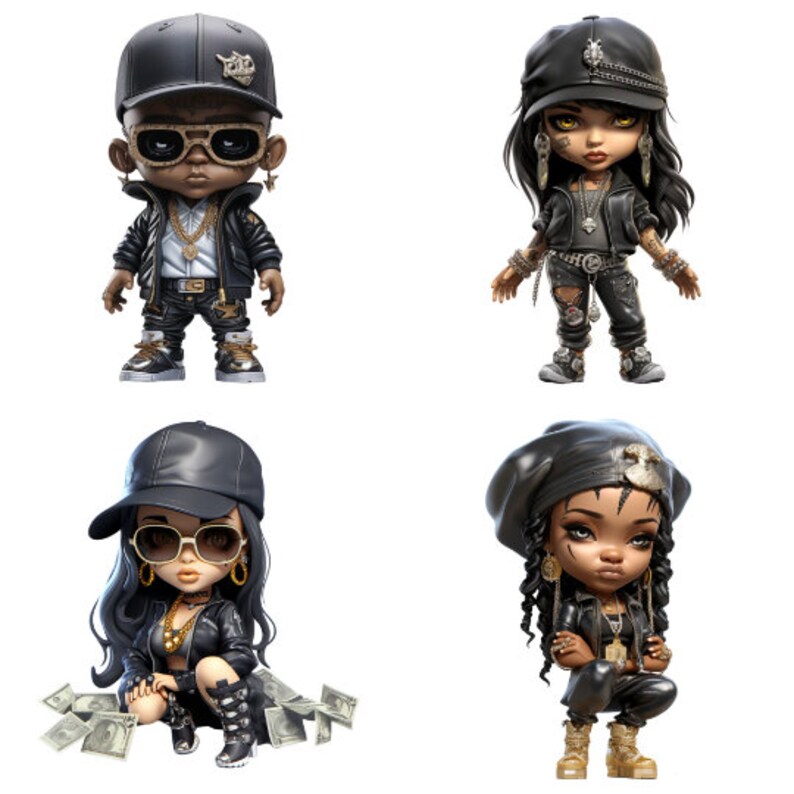 35 Png Bundle Thug Streetwear Money Svg Png Digital Art Design Instant ...