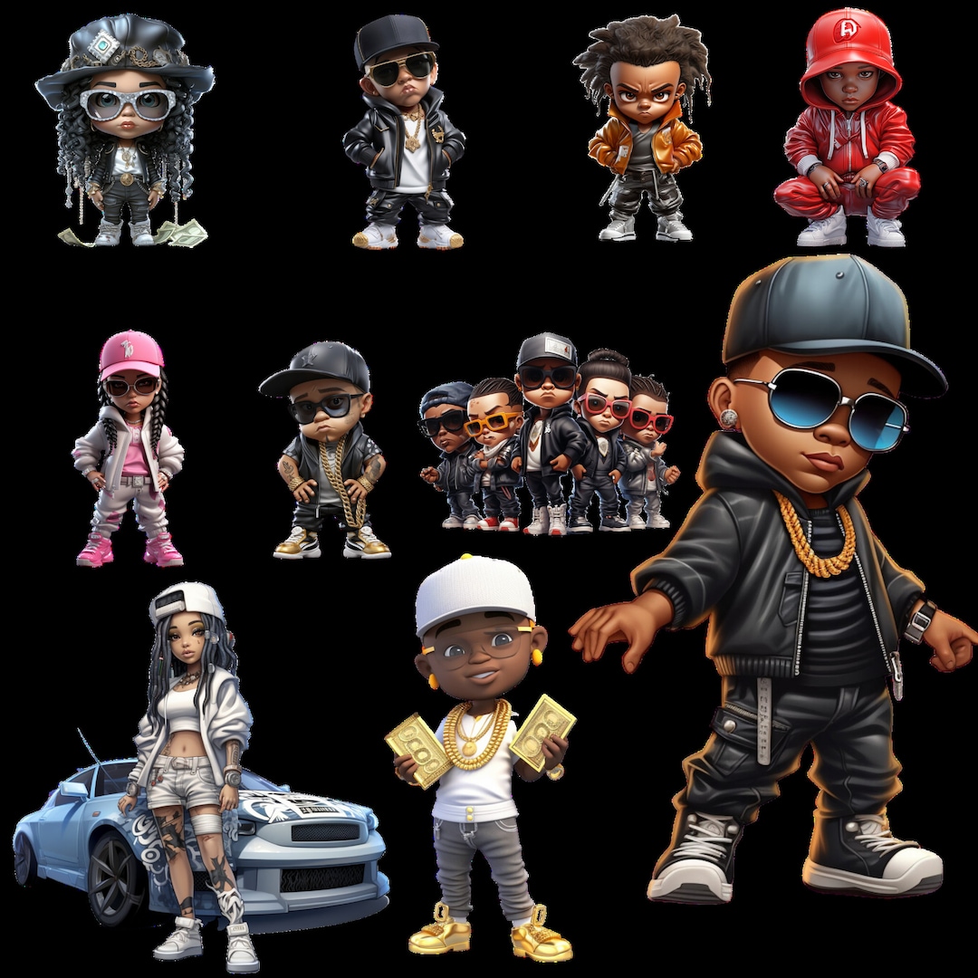 10 Money Thug Png Bundle Life Urban Streetwear Svg File Design Trendy T ...