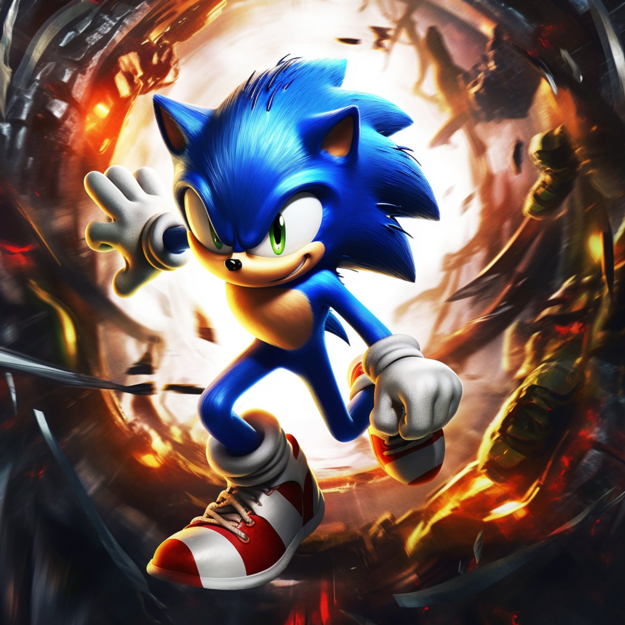 Sonic the Hedgehog Printable Poster Wall Art Home Decor Instant ...