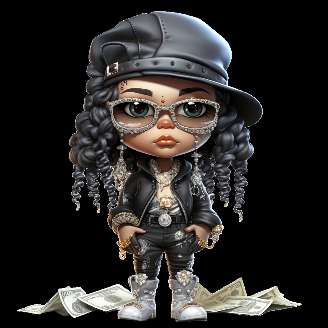 Dope Girl Money Thug Life Urban Streetwear Png File Design Digital Art ...