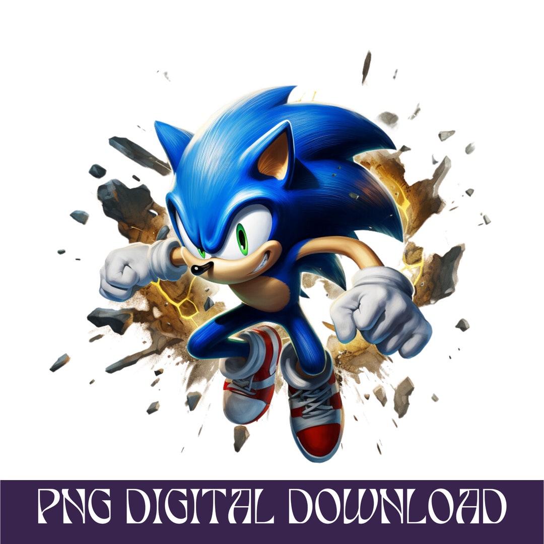 Sonic the Hedgehog Png Clipart Instant Svg Digital Download - Etsy
