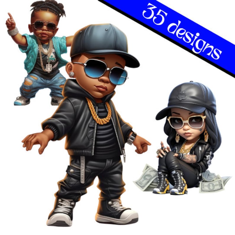 35 Png Bundle Thug Streetwear Money Svg Png Digital Art Design Instant ...