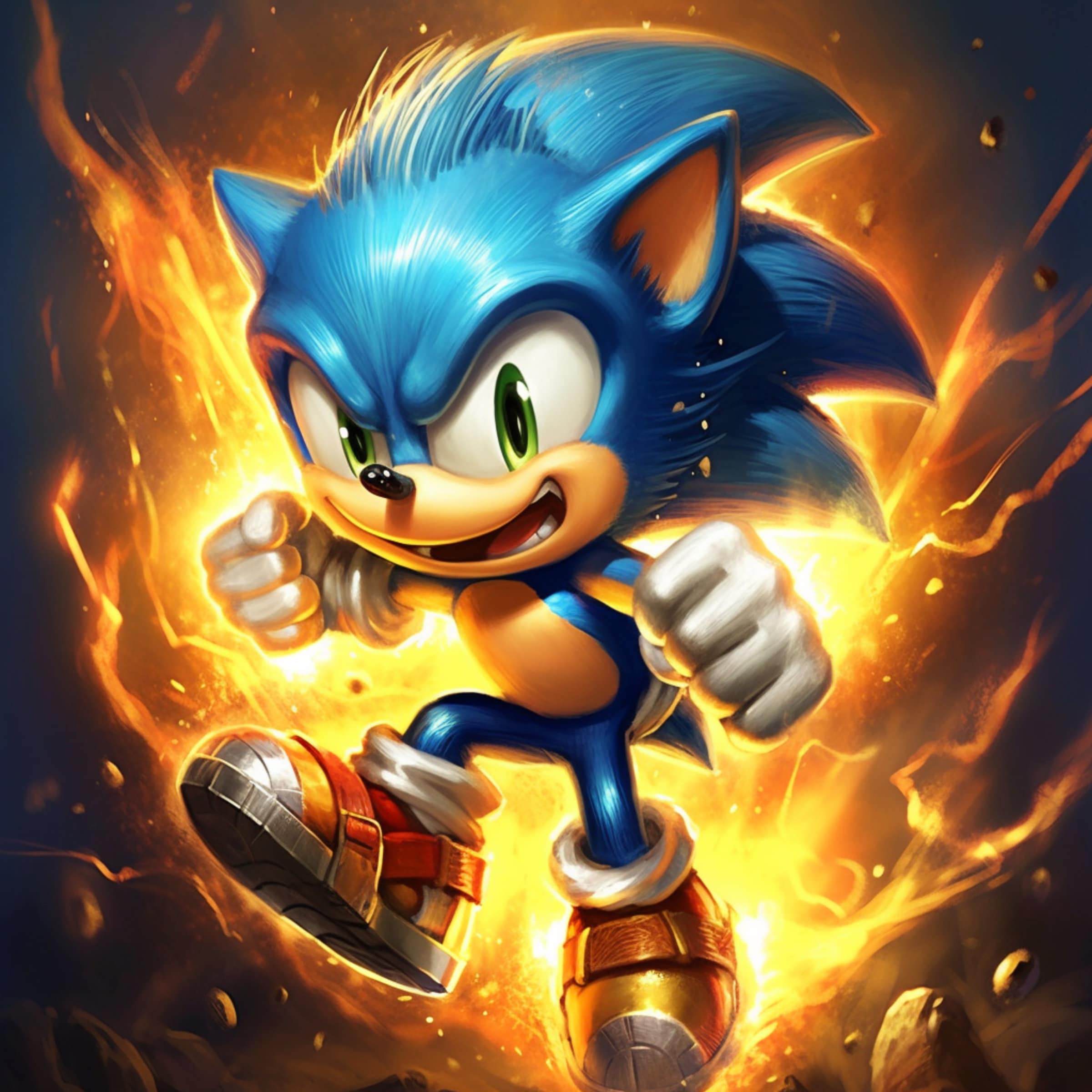 Sonic the Hedgehog Png Printable Poster Wall Art Home Decor Instant ...