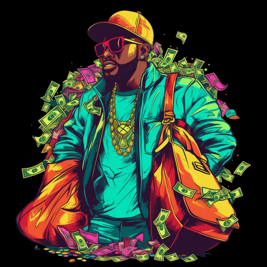 Dope Money Thug Life Urban Boy Streetwear Png File Design Digital Art T ...