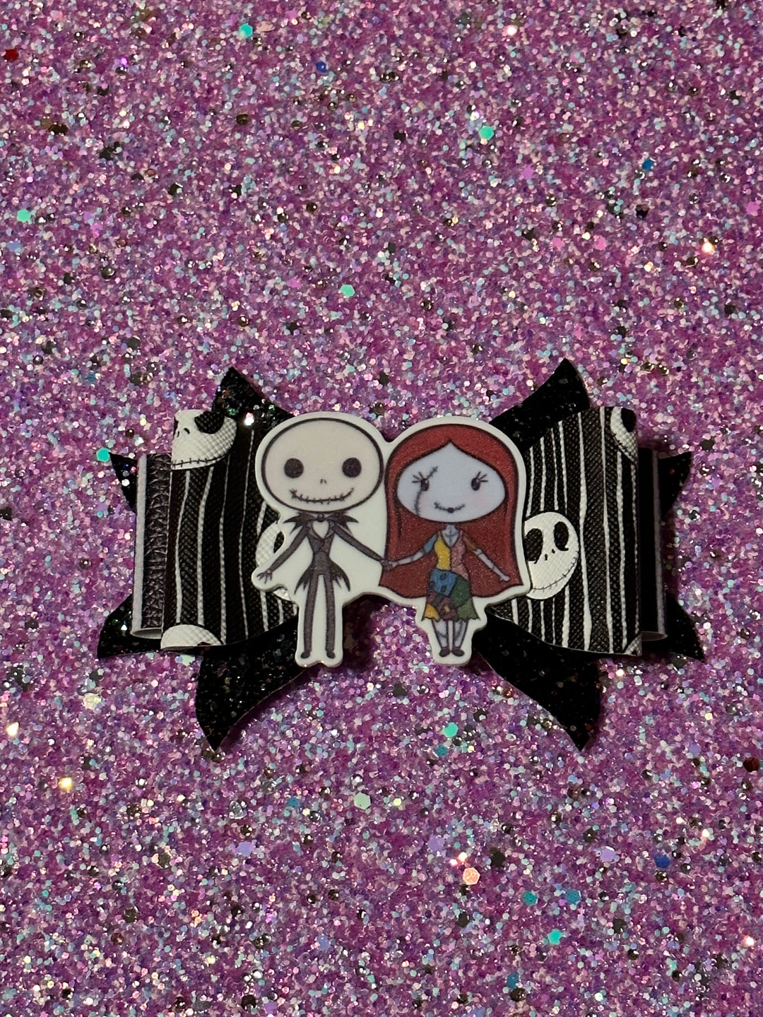 The Nightmare Before Christmas Hair Bow - Etsy