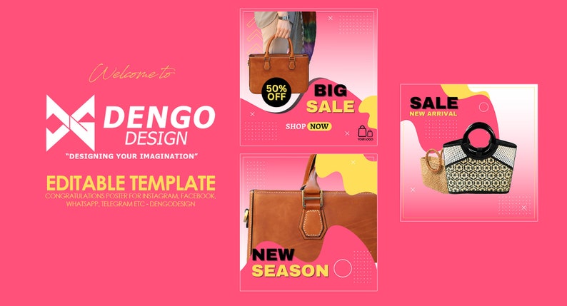 EDITABLE TEMPLATE Instagram Feed Poster for Instagram - Etsy