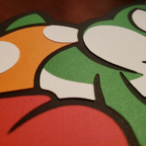 Paper Mario Yoshi Kid Wall Art - Etsy