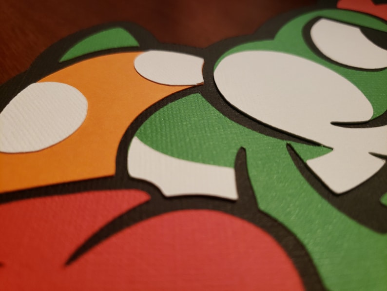 Paper Mario Yoshi Kid Wall Art - Etsy