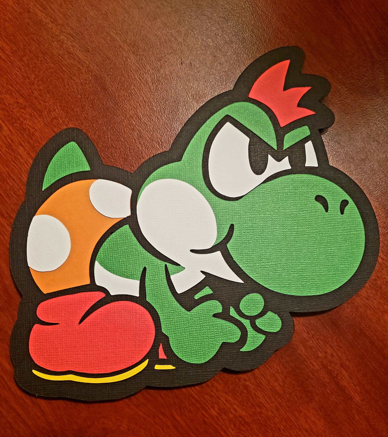 Paper Mario Yoshi Kid Wall Art - Etsy
