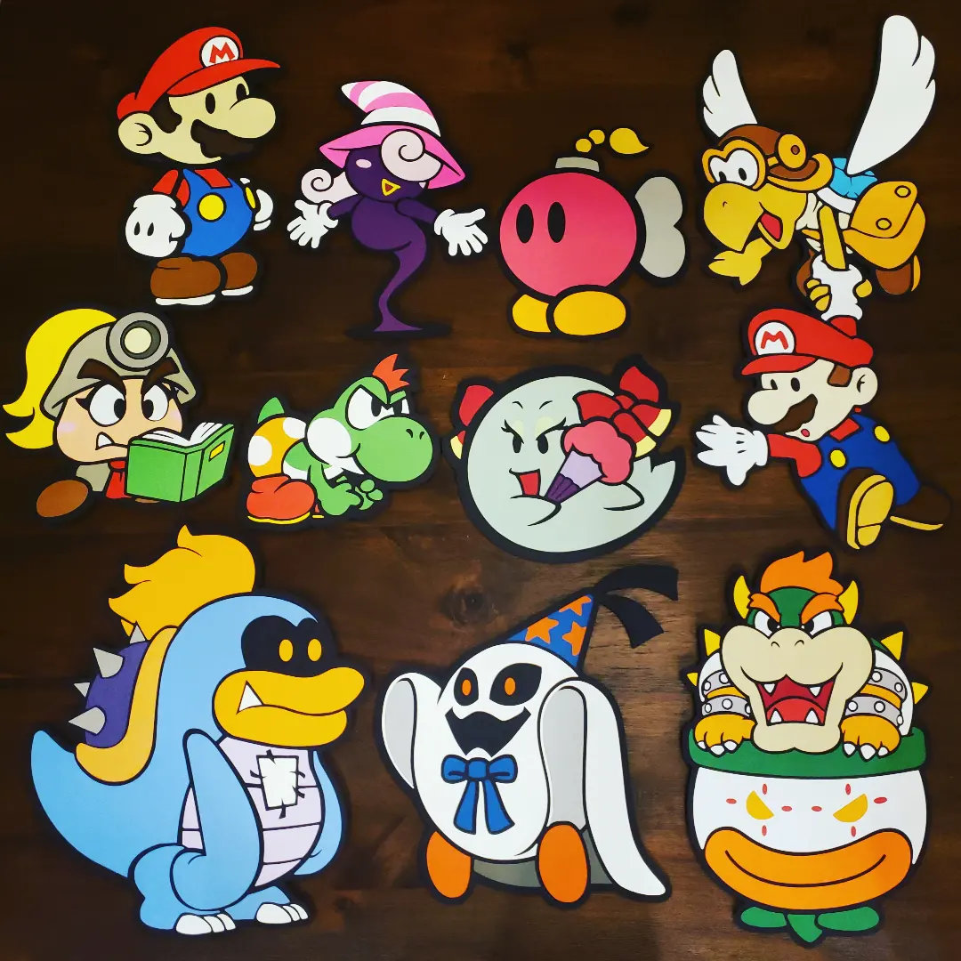 Paper Mario Wall Art - Etsy