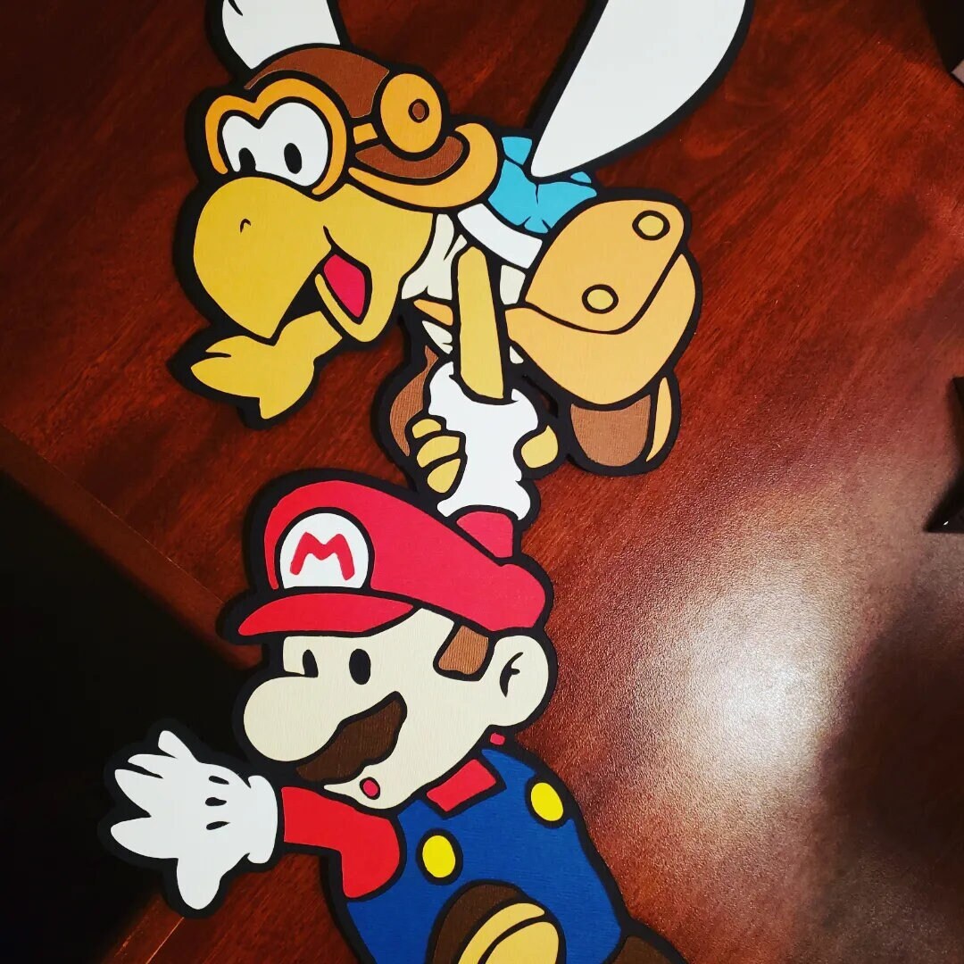 Paper Mario Parakarry Wall Art - Etsy