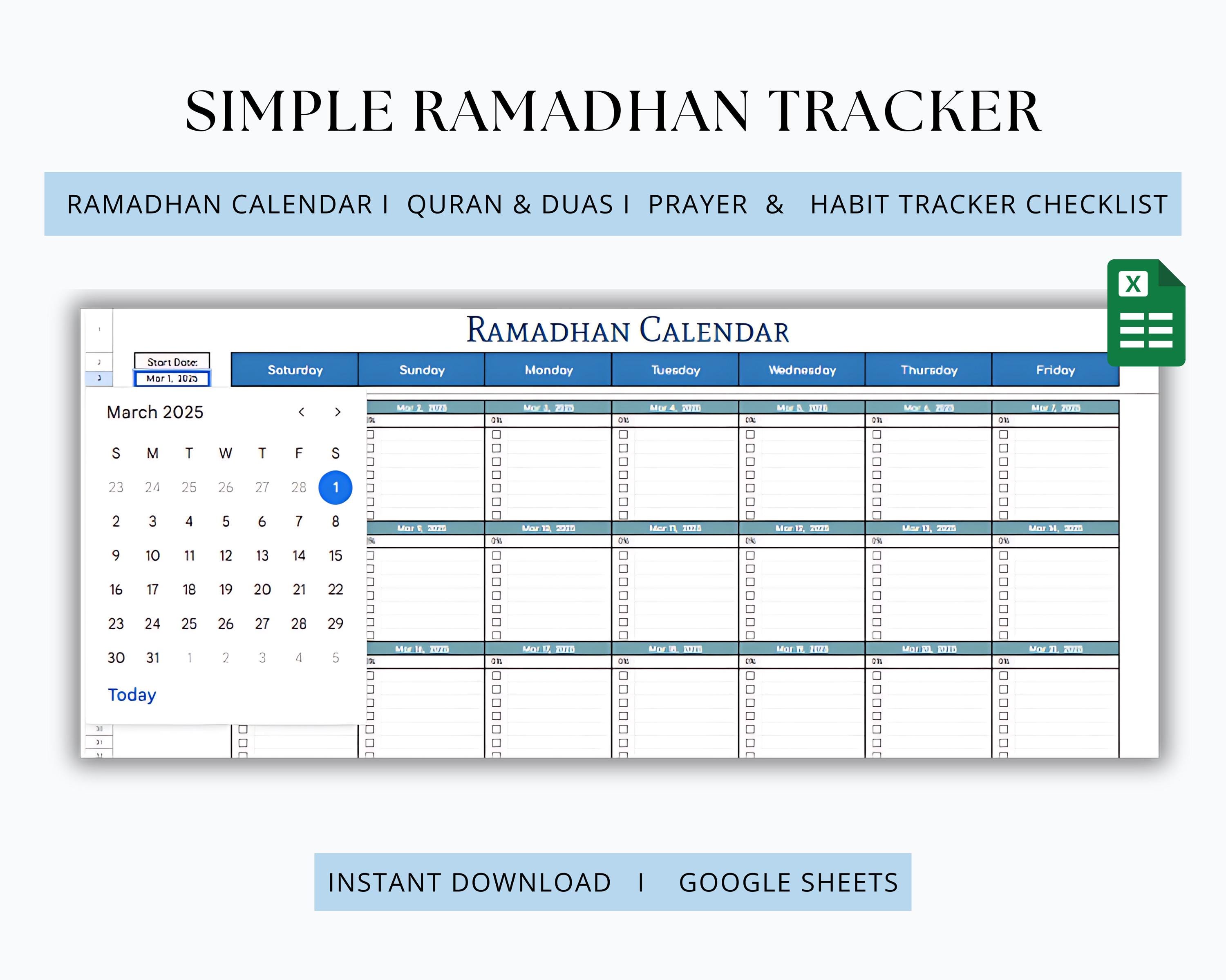 2025 Ramadhan Planner | Quran Tracker | Prayer Tracker | Duas Tracker ...