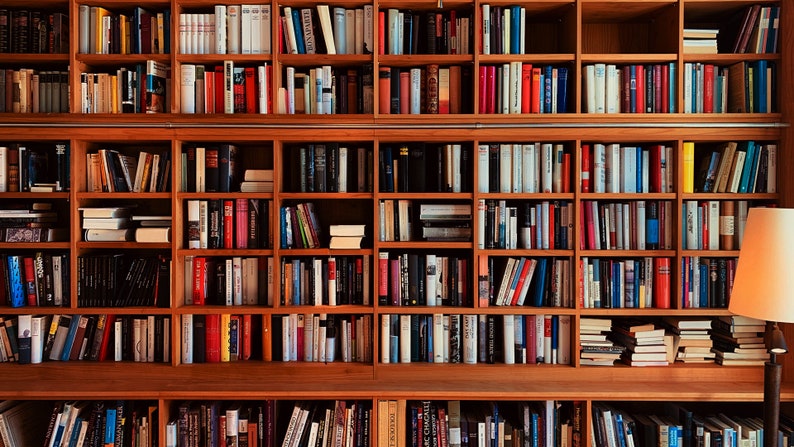 Zoom Virtual Backgrounds Bookcase Backdrop Office - Etsy