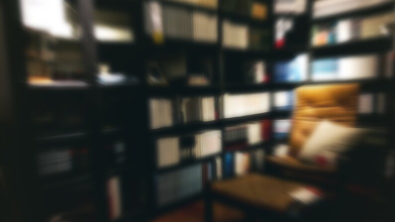 Zoom Virtual Backgrounds / Blur-Bookcase / Telón de fondo / Office ...