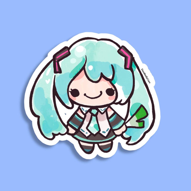 Hatsune Miku Sticker - Etsy