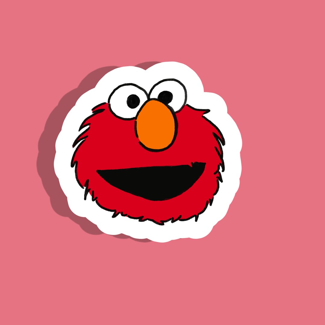 Sesame Street Elmo Sticker Holographic Waterproof Sticker - Etsy