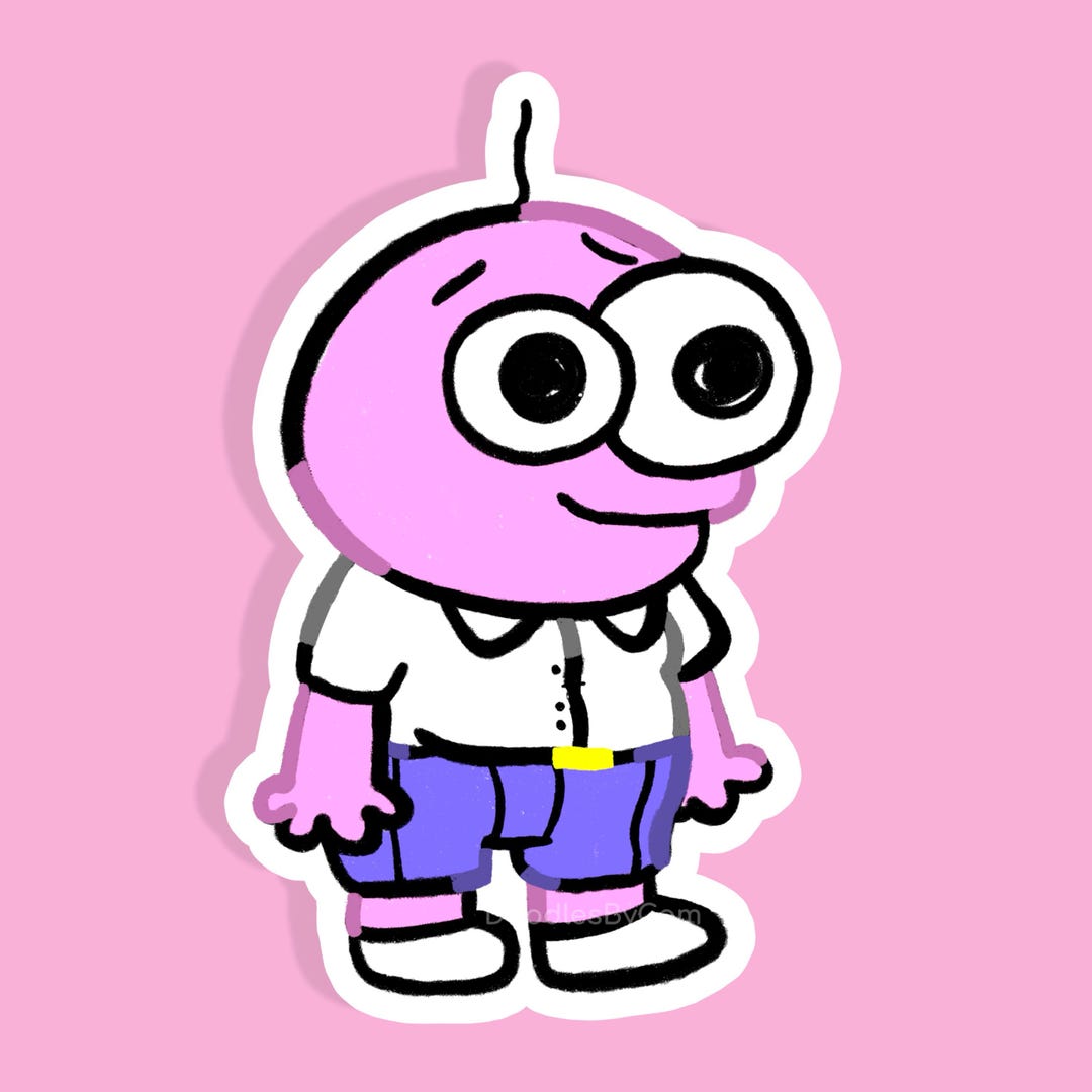 Smiling Friends Purple Guy - Etsy