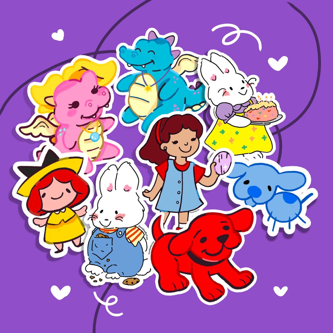 Nostalgic Kid Core Sticker Pack Bundle - Etsy