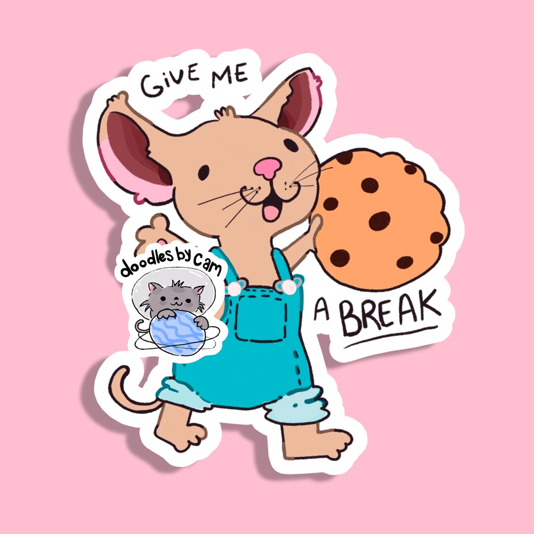 Nostalgic Kid Core, Aesthetic, Mouse Cookie,vinyl Sticker - Etsy