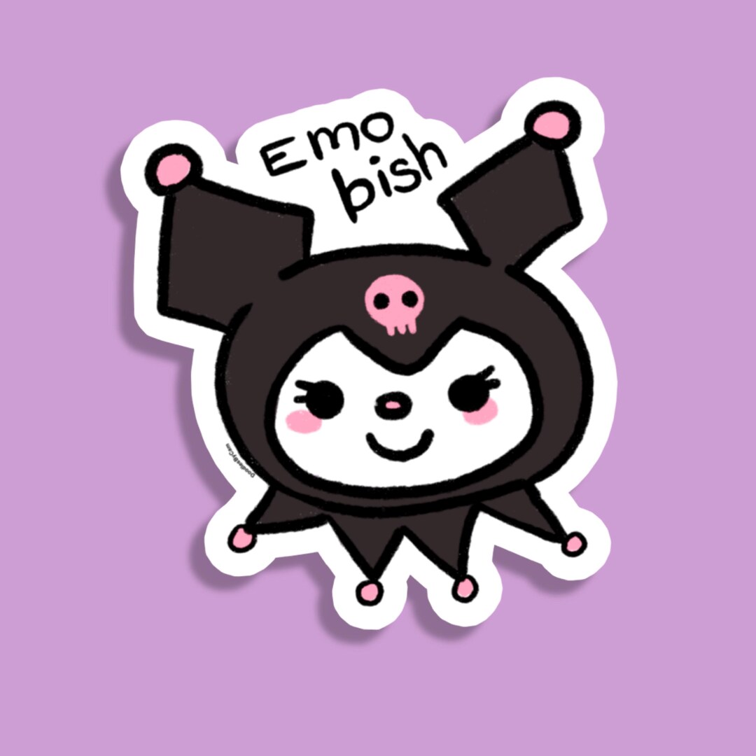 Emo Kawaii Girl E Girl Funny Cute Sticker - Etsy