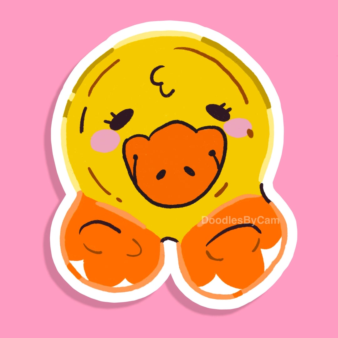 Nostalgia Core Food Stickers Zoo Pal Duck Kiddie Plate Inspired Duck ...