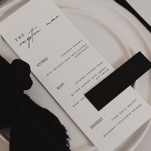 Wedding Buffet Menu Template 4X9 Wedding Menu Template Wedding ...