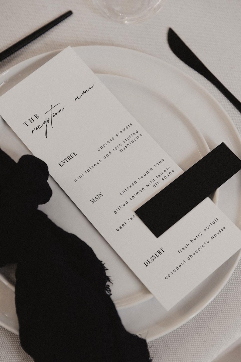 Wedding Buffet Menu Template 4X9 Wedding Menu Template Wedding ...