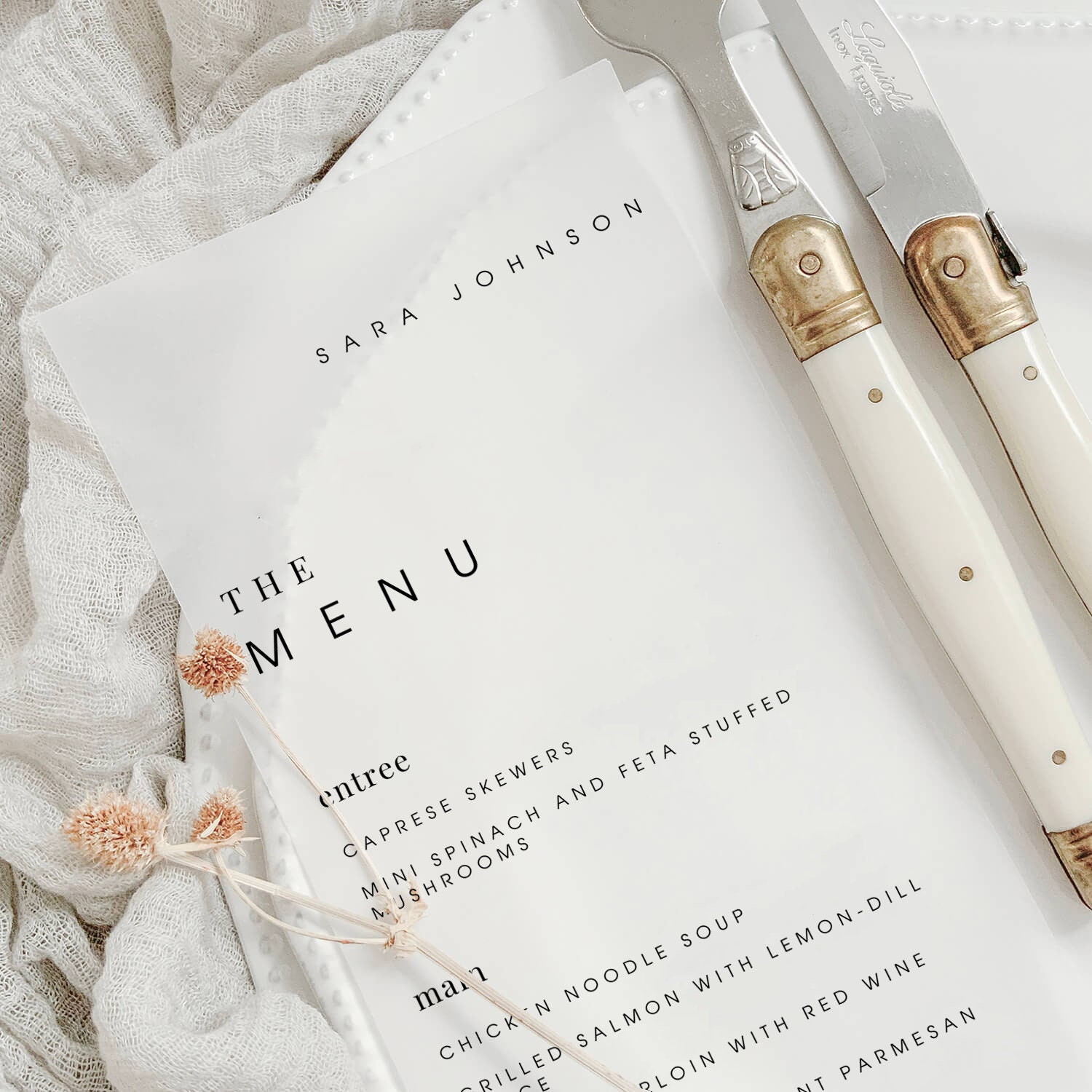 4X9 Wedding Menu Template Menu Wedding Template Menu Cards for Wedding ...