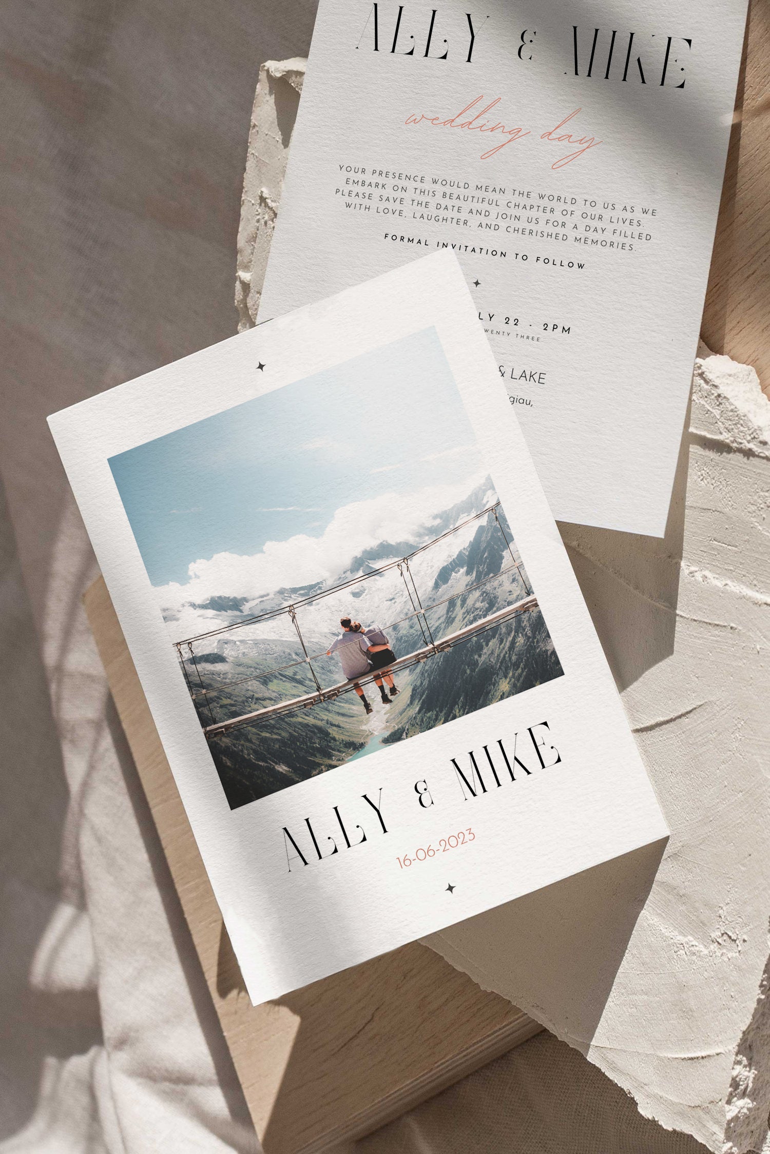 Wedding Invite With Picturewedding Postcard Invites - Etsy