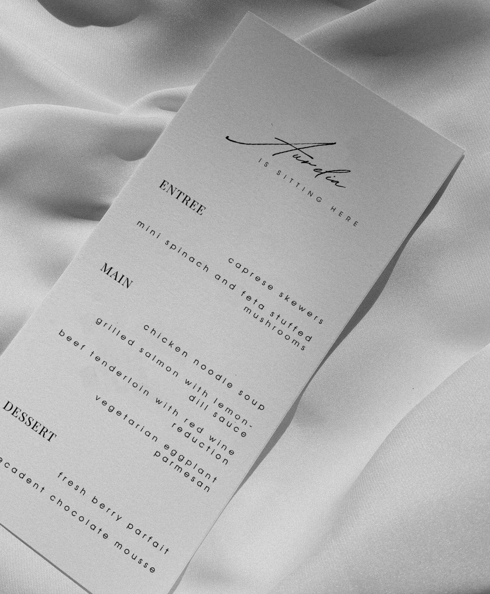 Wedding Buffet Menu Template 4X9 Wedding Menu Template Wedding ...