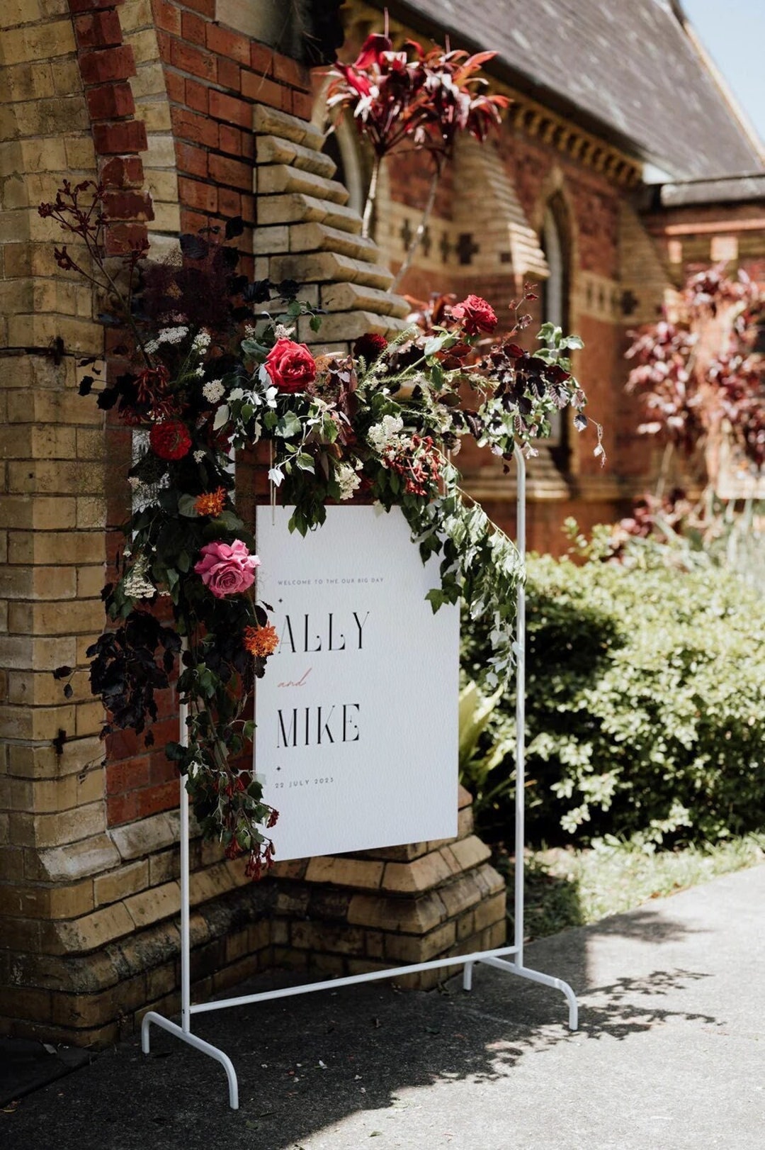 Welcome Sign Wedding Template Welcome to Our Wedding Sign Modern ...