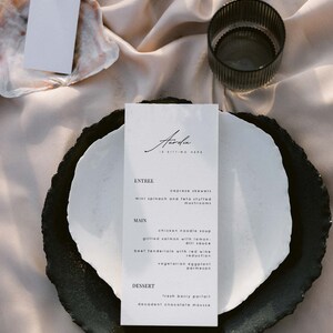 Wedding Buffet Menu Template 4X9 Wedding Menu Template Wedding ...