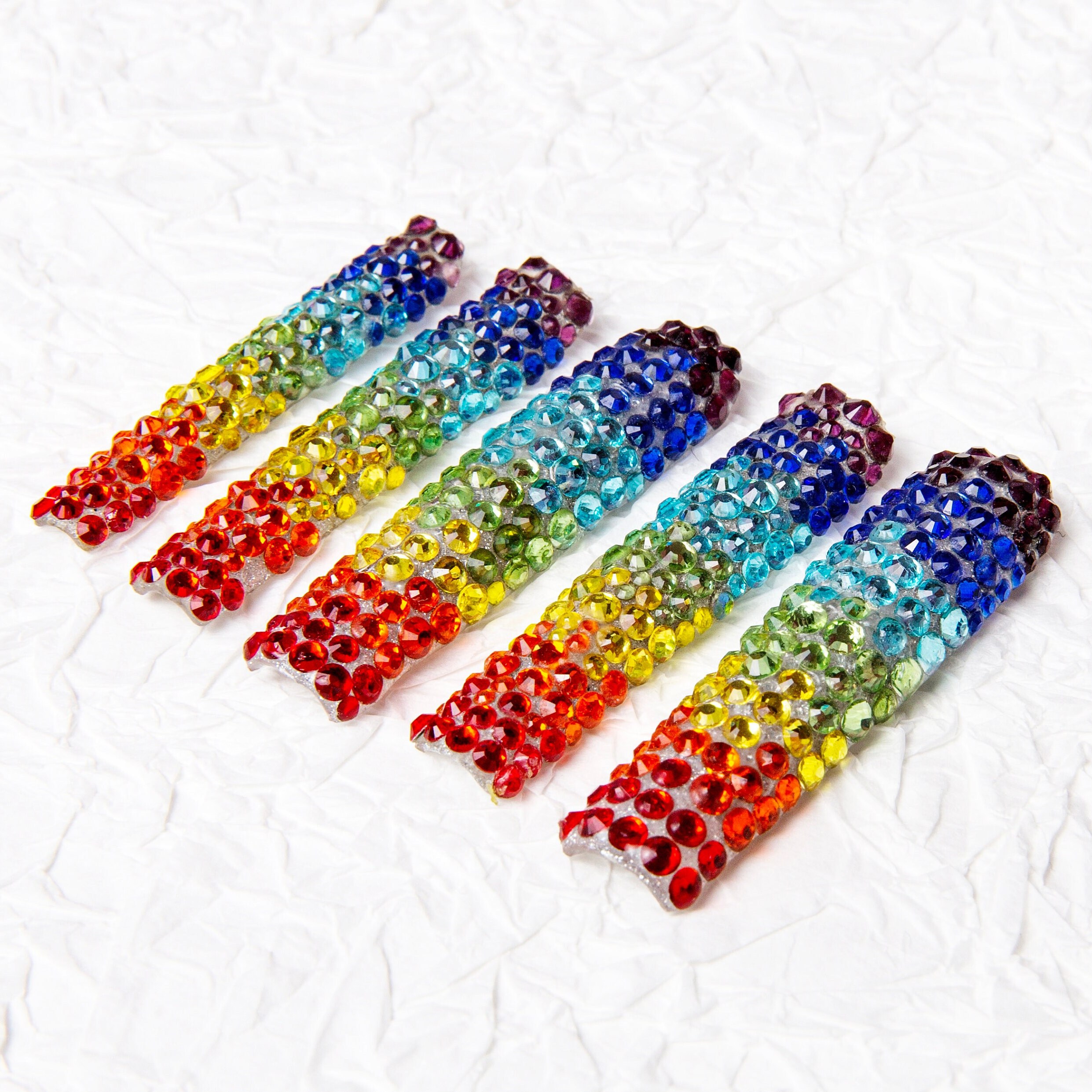 Luxury LGBTQ Pride Rainbow Bling/iced Out Rhinestone Square - Etsy