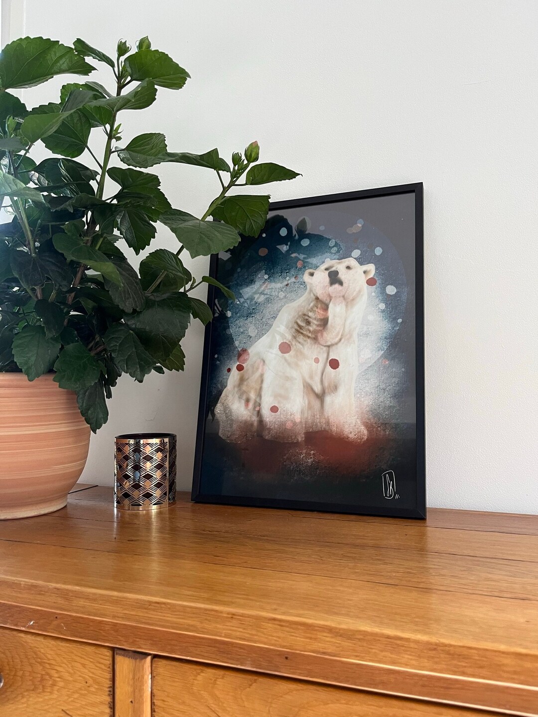 Polar Bear Wall Poster for Interior Decoration Animal - Etsy