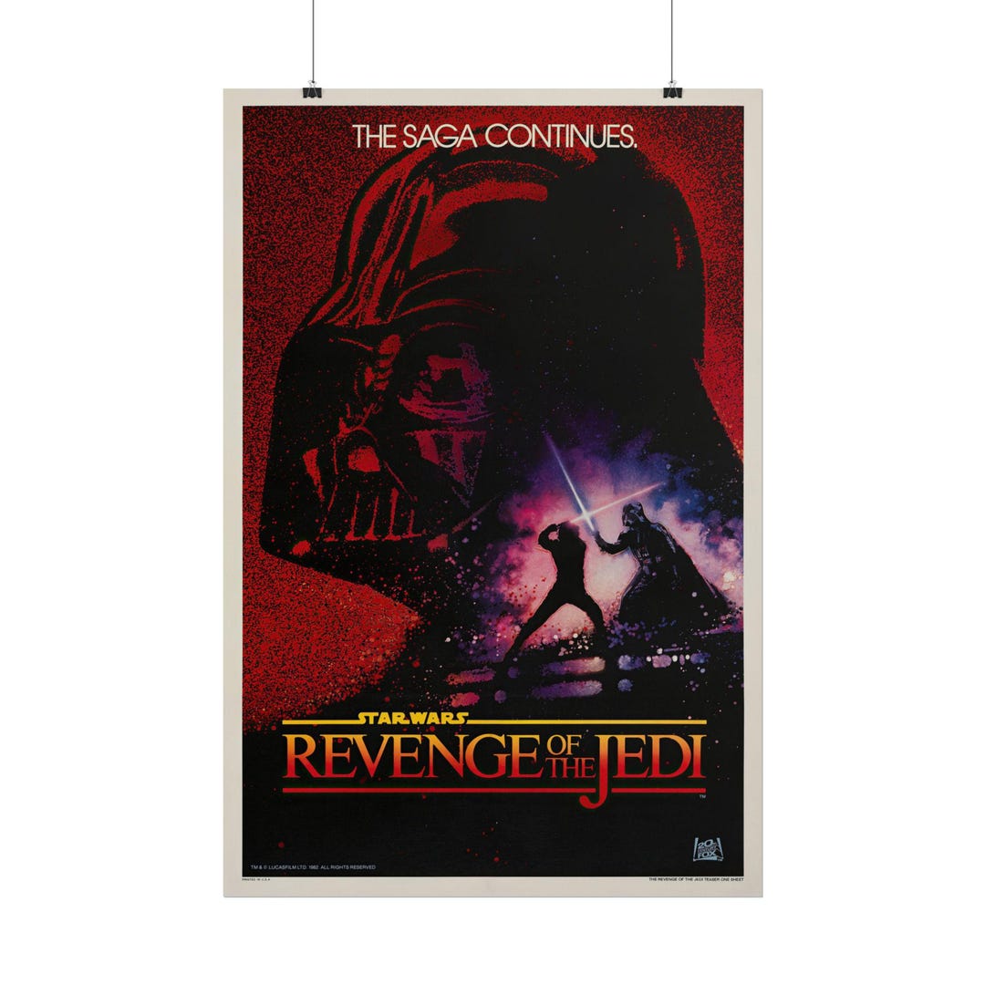 Rare Star Wars Episode VI Poster, Revenge of the Jedi, Rolled Posters ...