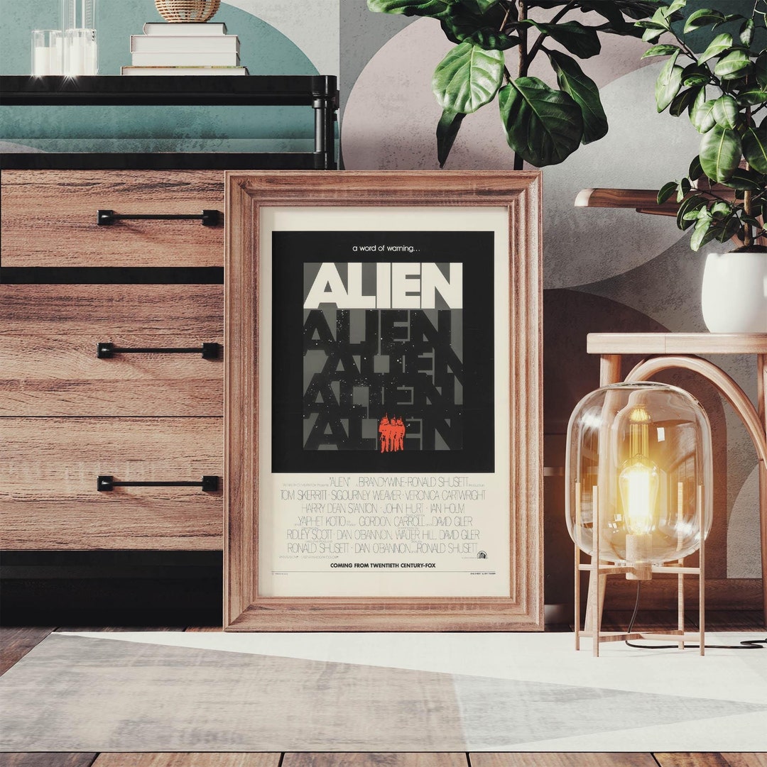 Downloadable Vintage Alien Movie Poster, Rare Film Memorabilia Gift ...