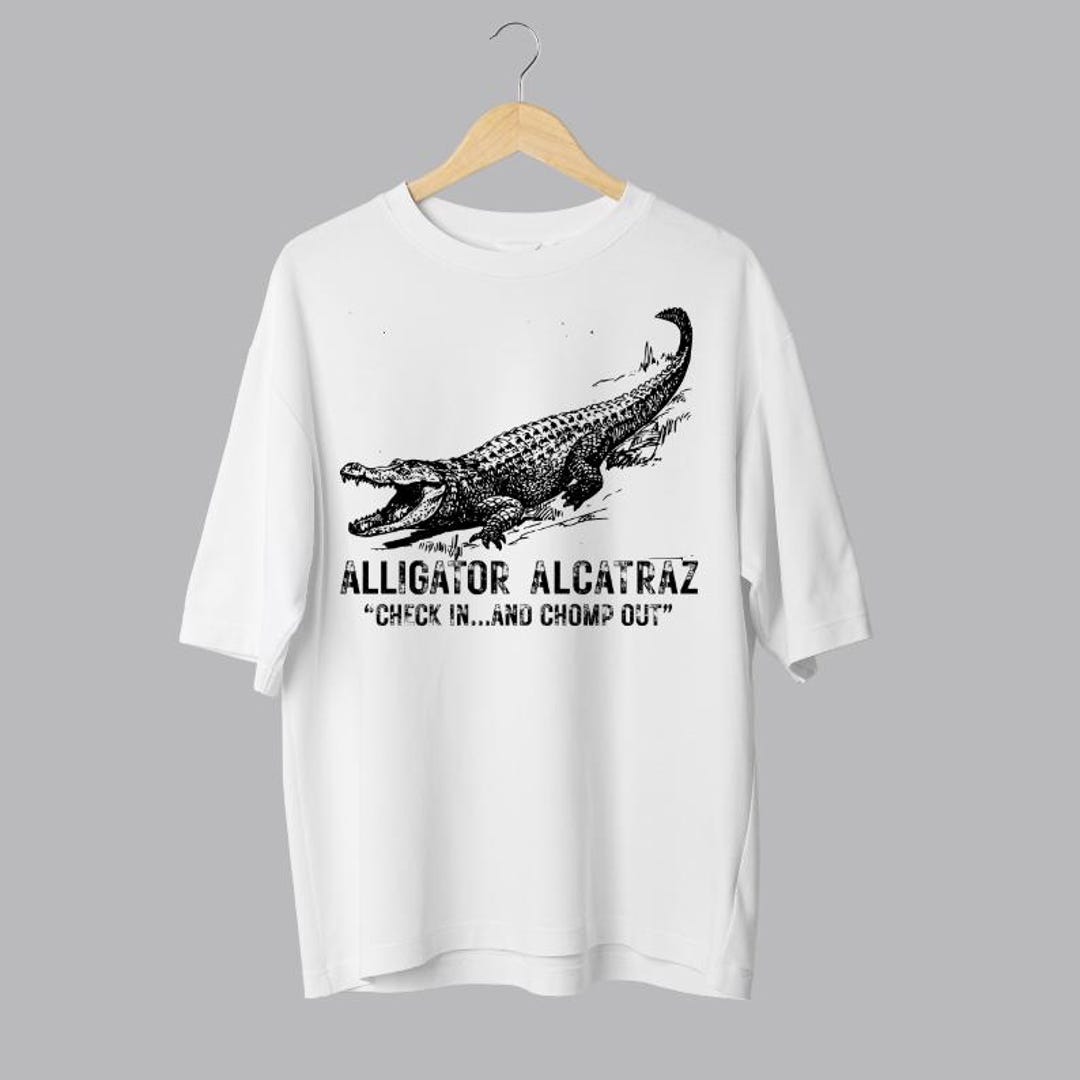 Alligator Alcatraz Funny Meme Summer Florida Retro Everglades Alligator ...