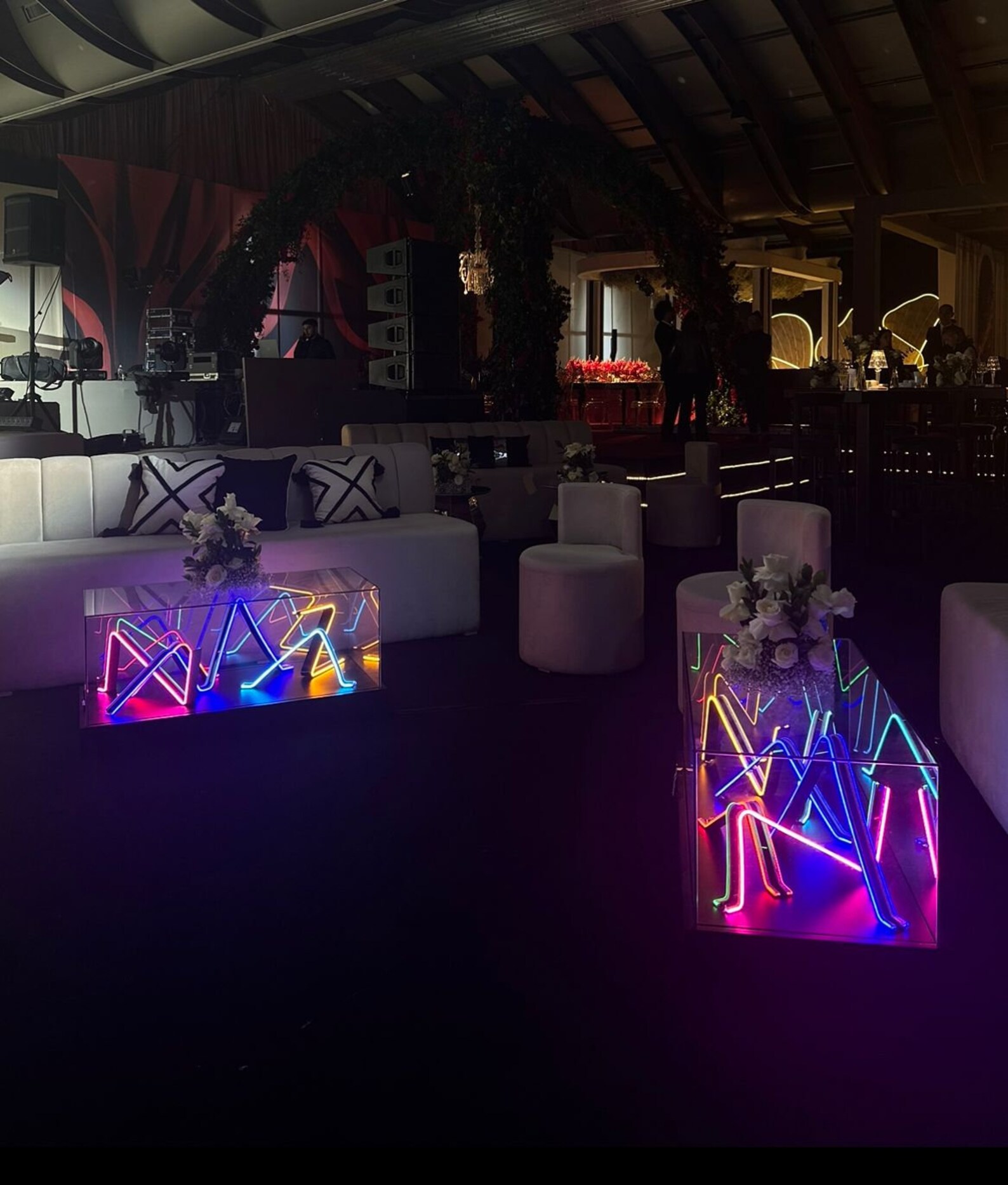NEON TABLE CUSTOM Led Neon Table Infinity Table Night Club Table Living ...
