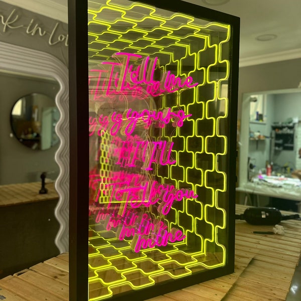 Neon Mirror - Etsy