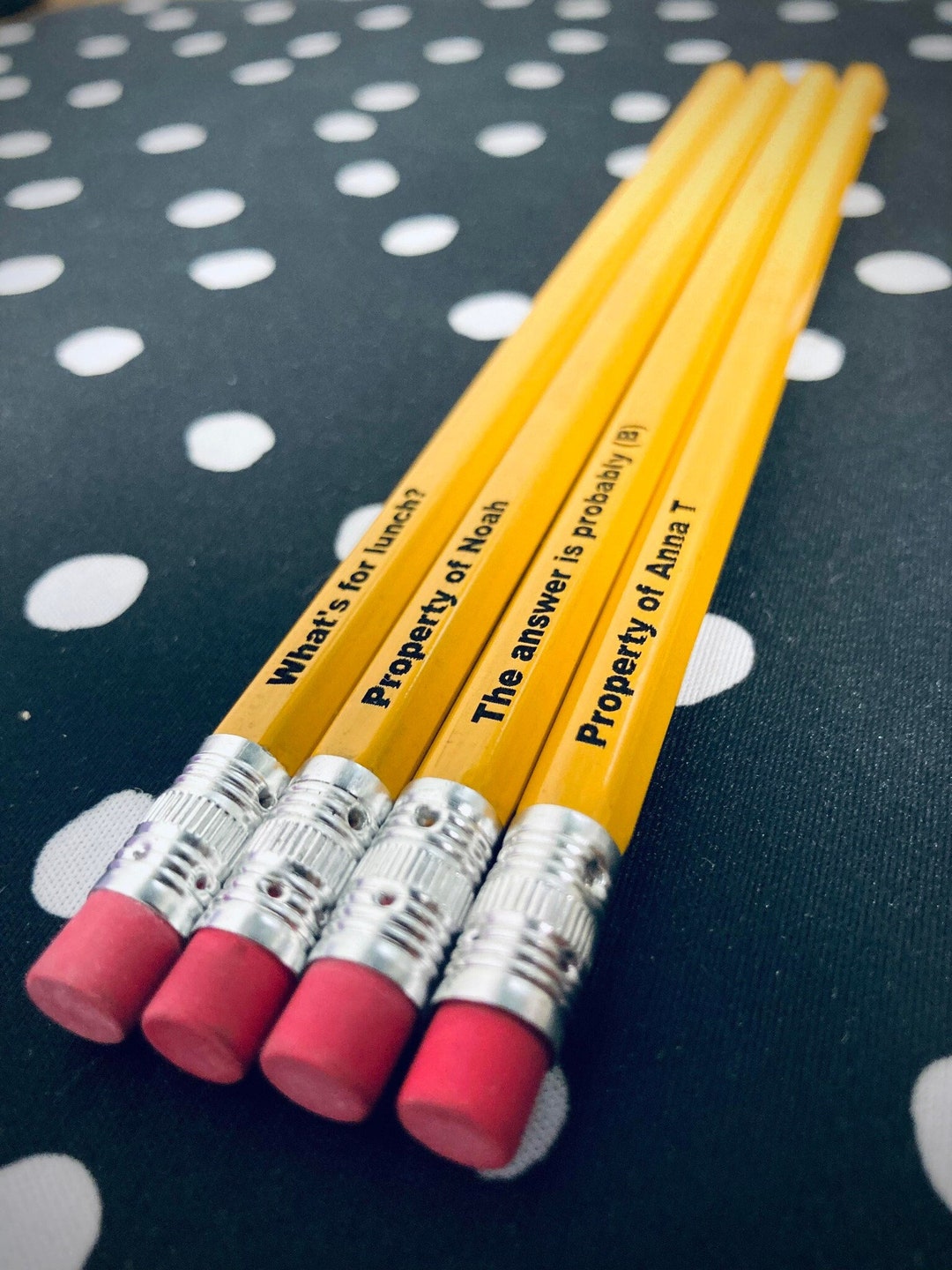 Personalized Wood Pencils, Custom Laser Engraving - Etsy