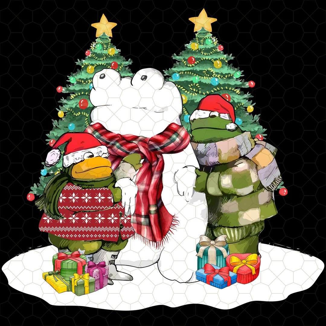 Frog and Toad Christmas Png, Vintage Christmas Png, Funny Frog ...