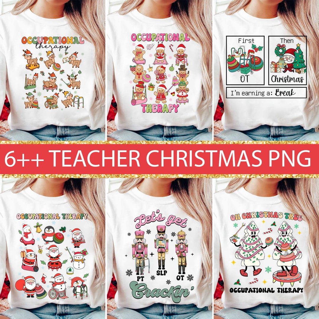 Occupational Therapy Christmas Png Bundle, Occupational Therapist ...
