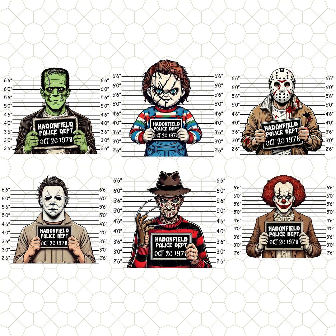 Horror Mugshot Png, Horror Movie Gift, Horror Movie Png, Horror ...