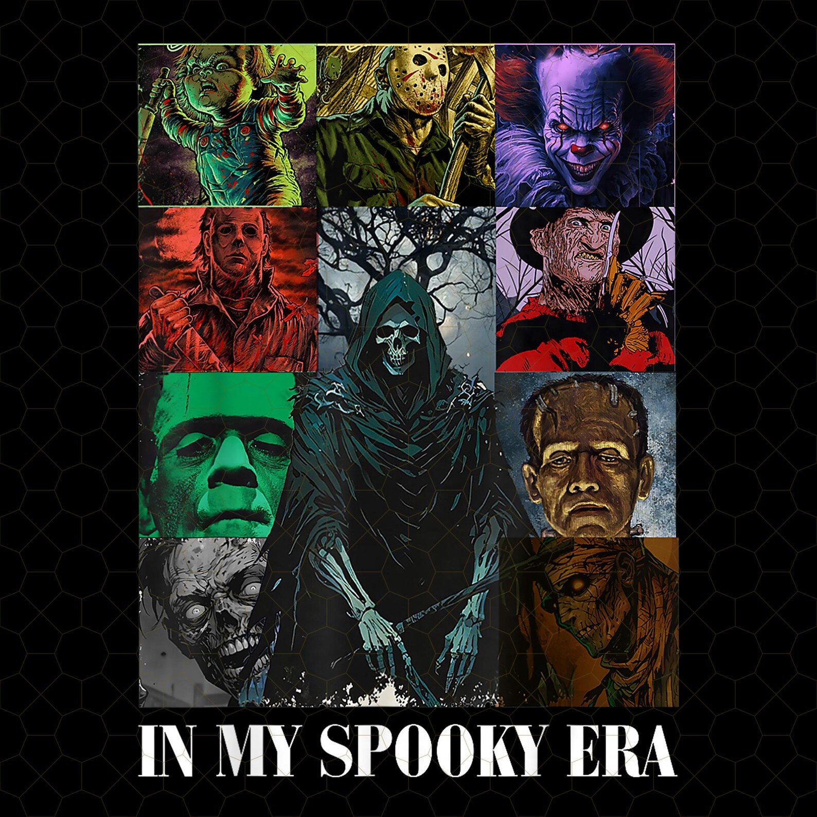 Halloween Ghost in My Spooky Era Png, Halloween Horror Movie Png ...