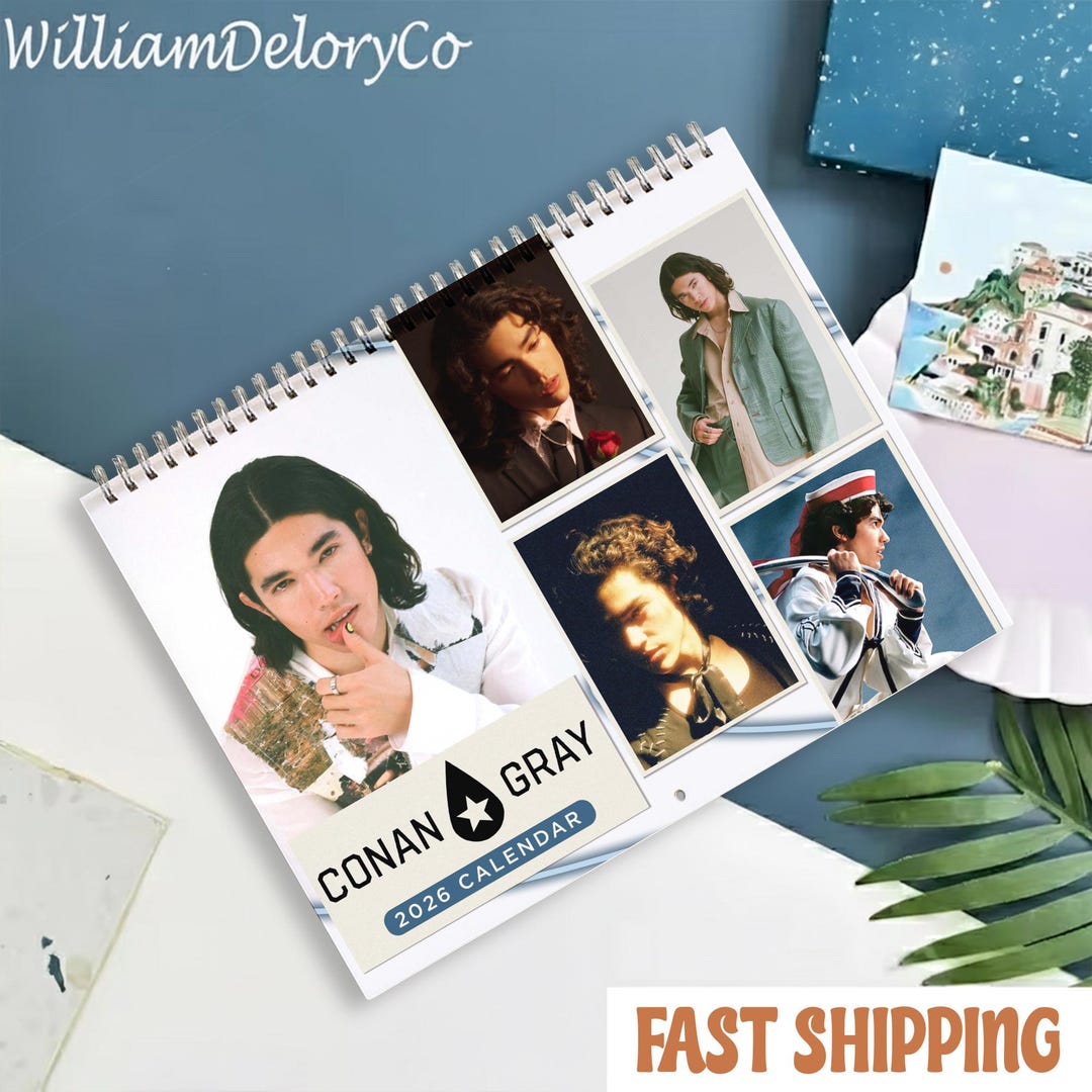 Conann Music 2026 Calendar, 2026 Wall Calendar, Gray Calendar 2026 ...